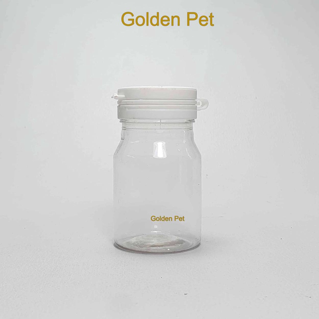 Jual Botol Kapsul Bulat Snap 60 ml Natural / Botol Obat bulat snap ...