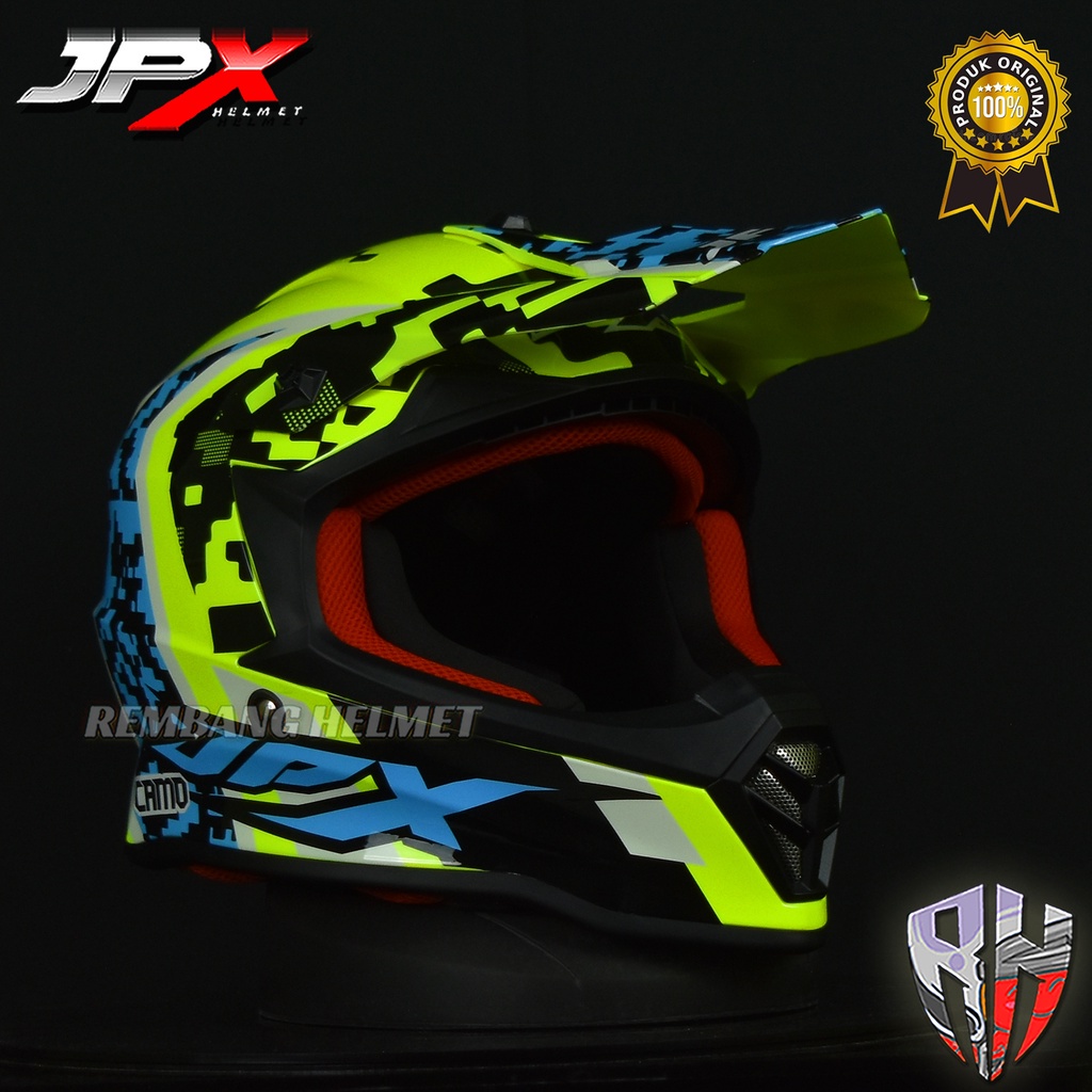 Jual HELM JPX CROSS FOX1 JR 02 FLUO YELLOW HELM JPX CROSS ANAK | Shopee ...