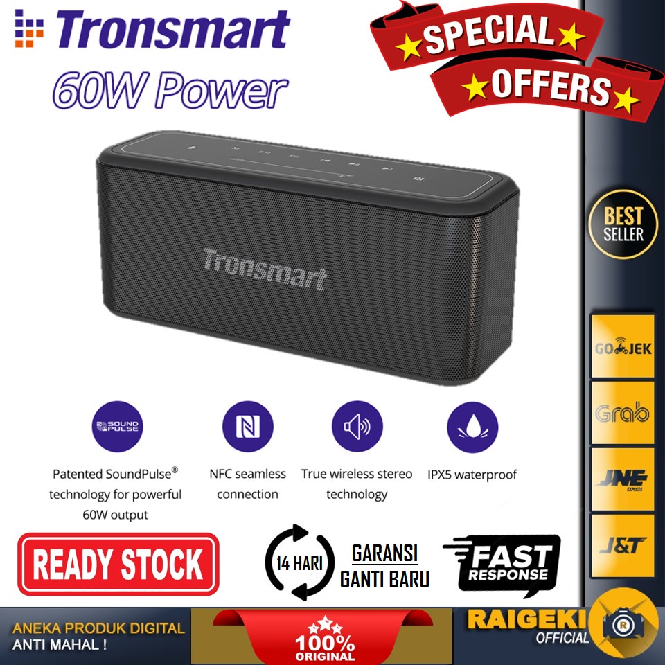 Jual Tronsmart MEGA PRO Portable Bluetooth Speaker 60W Original ...