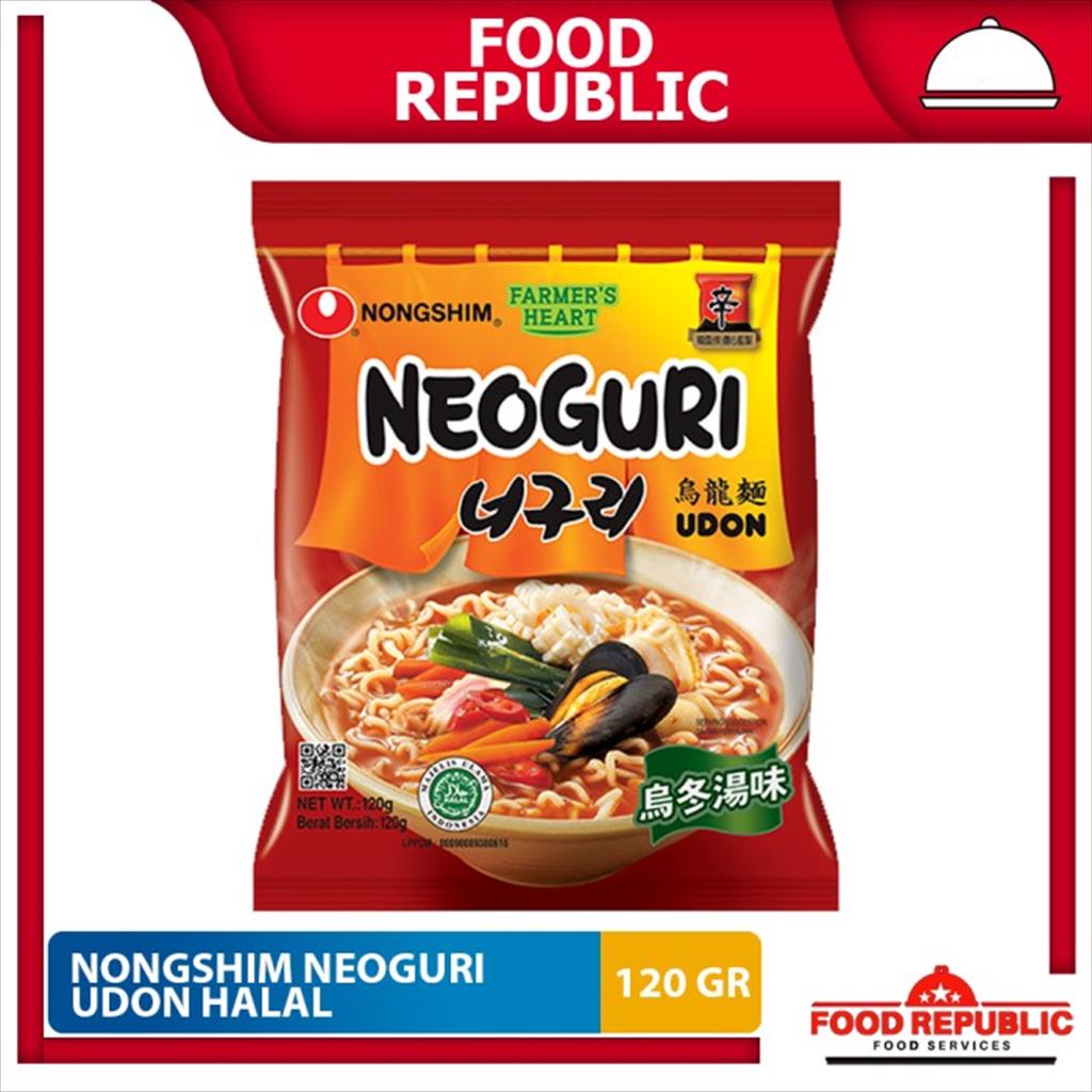 Jual Nongshim Neoguri Udon Ramen 120 Gr Seafood Mie Instant Korea Halal ...