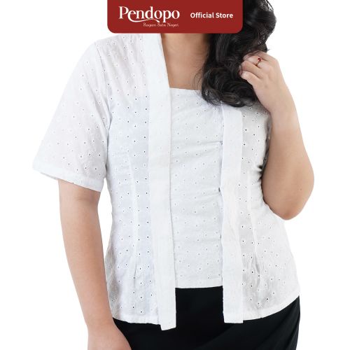 Jual Pendopo Ukuran S Kebaya Wanita Kartini Katun - Putih | Shopee ...