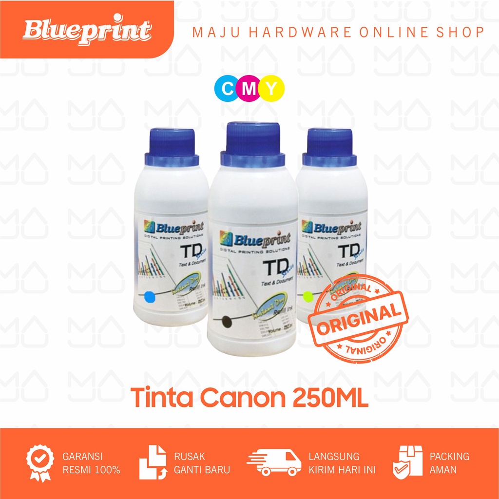 Jual Tinta BLUEPRINT For Printer Canon 250ml | Shopee Indonesia