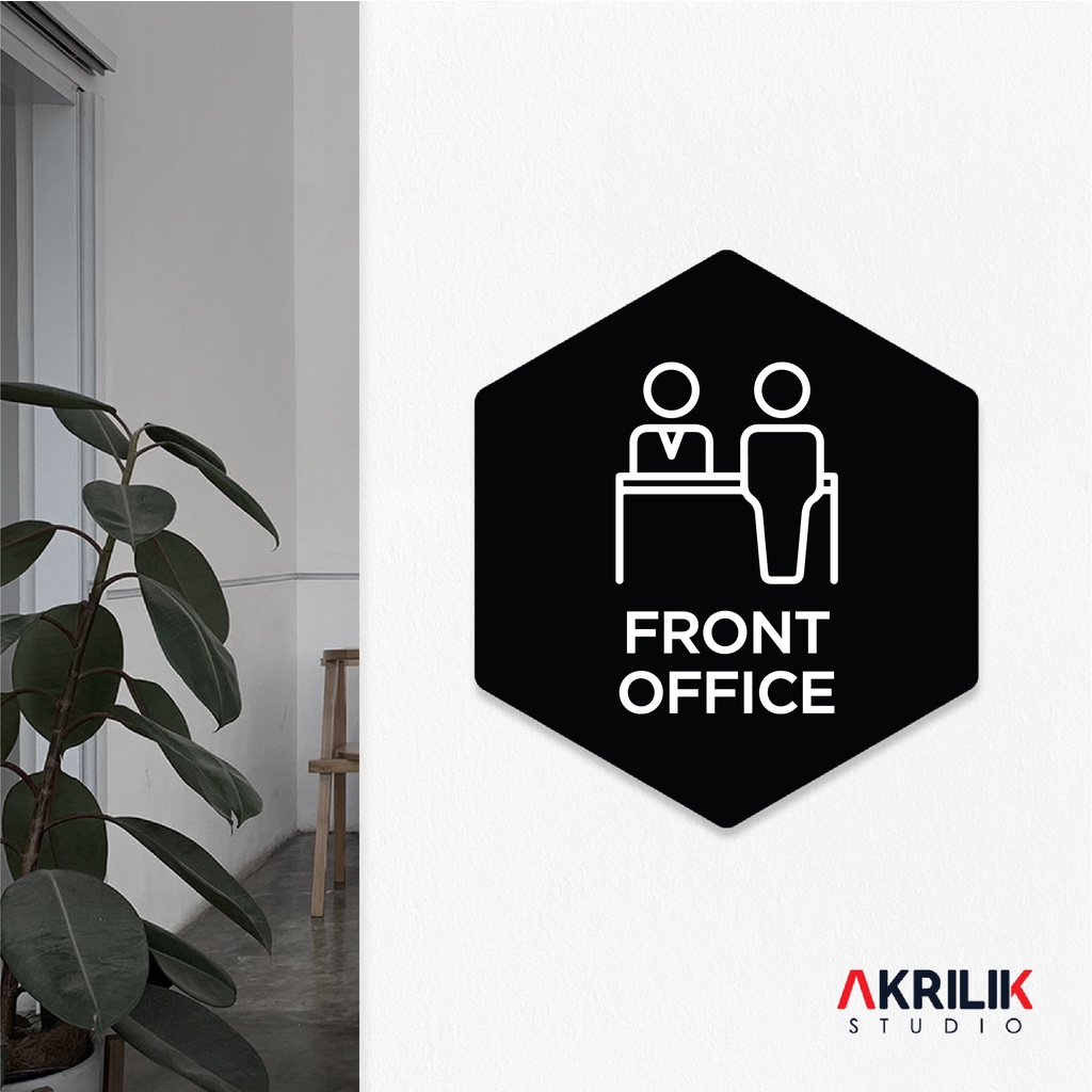 Jual Sign Board Akrilik Front Office Papan Acrylic Signage Tempel ...