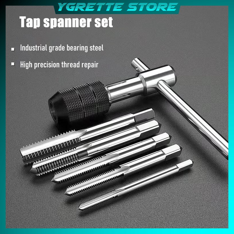 Jual YGRETTE - Alloet Mata Bor Wrench Drill Bit Hand Tapping Twist Bit ...