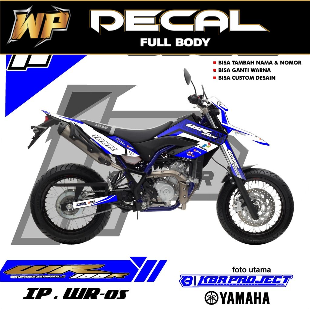 Jual DECAL WR 155R - Sticker DECAL FULL BODY Variasi List YAMAHA WR ...