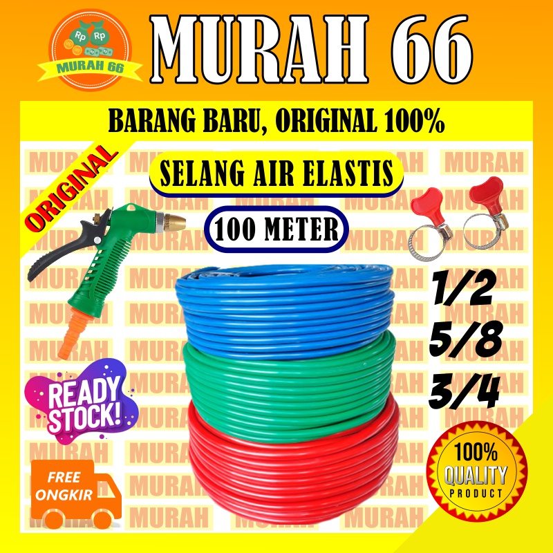 Jual Selang Air 1/2 5/8 3/4 Inch Selang Air Elastis Flexible / Selang ...