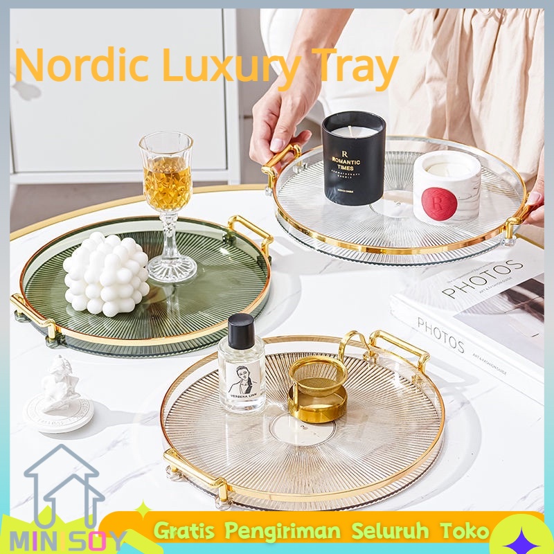 Jual 【COD】Nordic Luxury Tray/Nampan Aesthetic Plastik/Acrylic Nampan ...