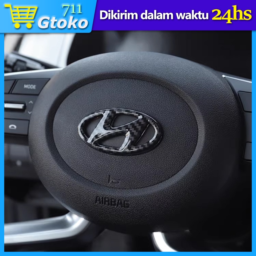 Jual Emblem Stir Hyundai Logo 3D Stiker Emblem Logo Setir Mobil ...