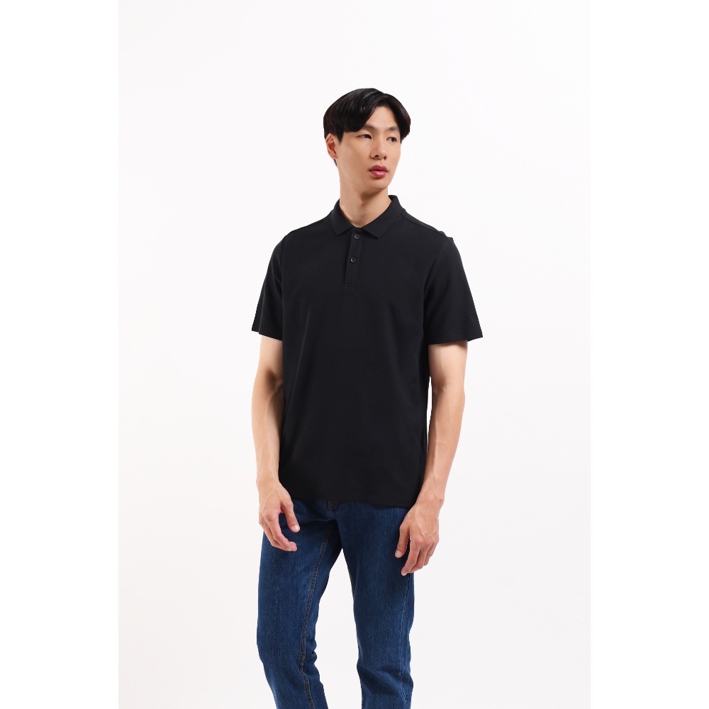 Jual MANZONE Polo Shirt Lengan Pendek DONDAM - BLACK | Shopee Indonesia