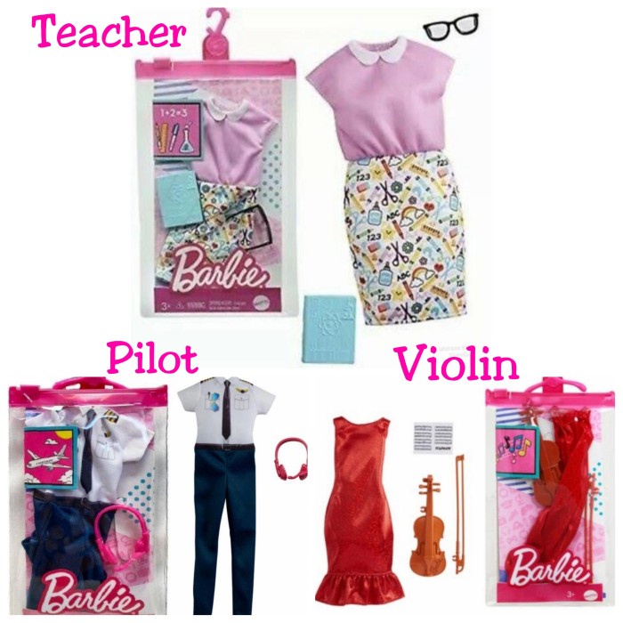 Jual BARBIE CAREER FASHION PACK ORIGINAL MATTEL - BAJU BARBIE ORIGINAL ...