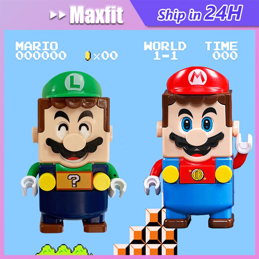 Jual Super Mario Luigi Mainan Balok Bangunan minifigure Model Untuk ...
