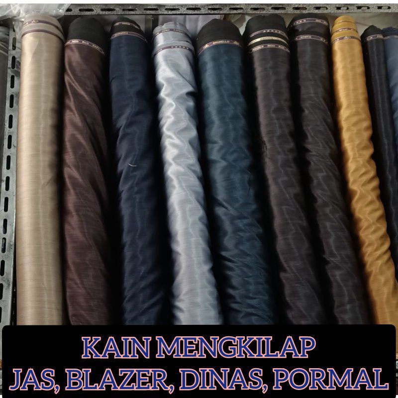 Jual Super wool Cashmere Bahan Mengkilap kain Jas Bahan kain celana ...