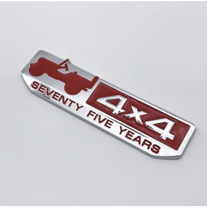 Jual Emblem Metal Jeep 4x4 Wrangler JK Patriot Rubiconb Cherokee 75 ...