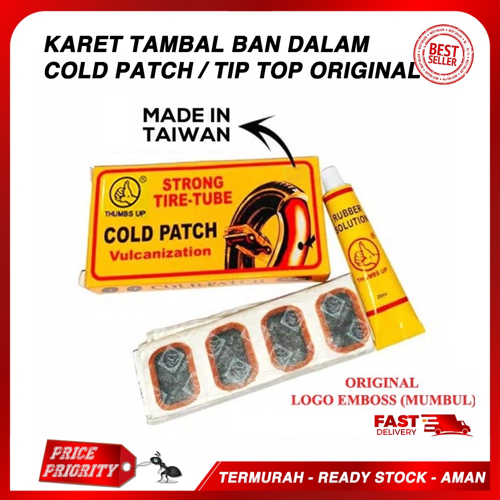Jual Tambal Ban Dalam Cold Patch Karet Ban Sepeda Motor TIP TOP Thumbs ...
