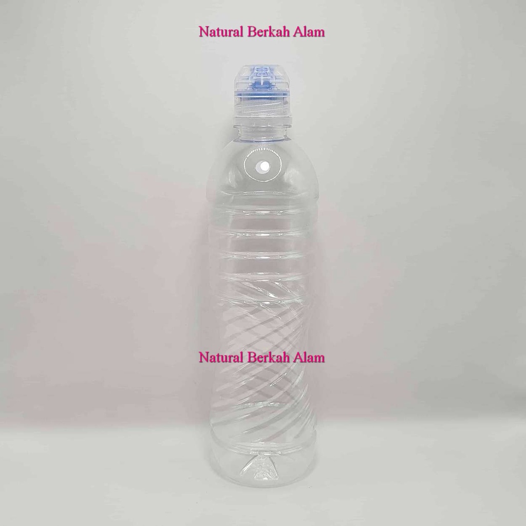 Jual Botol Plastik Ulir 600 Ml Natural Tutup Aqua Exlusive / Botol ...