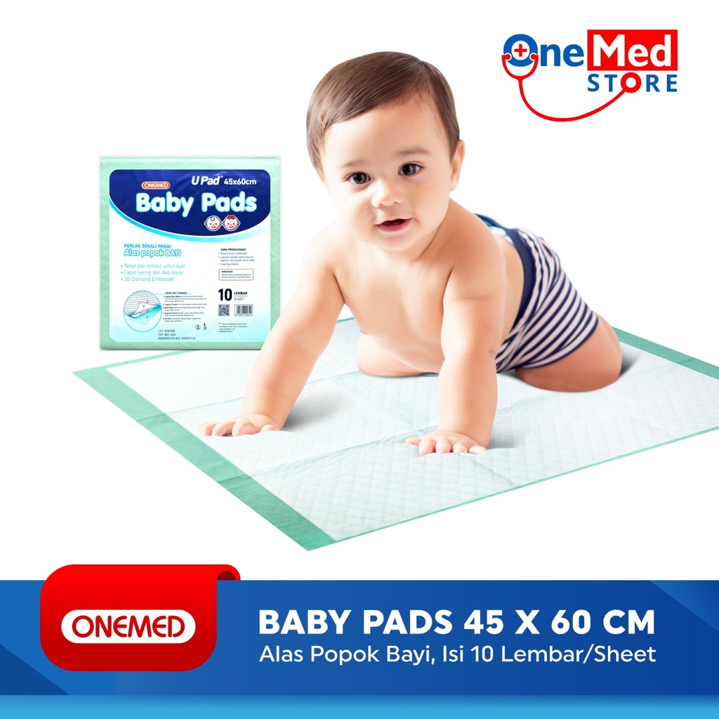 Jual Underpad Baby Pads Alas Popok Bayi Onemed Ukuran 45 x 60 cm Pak ...