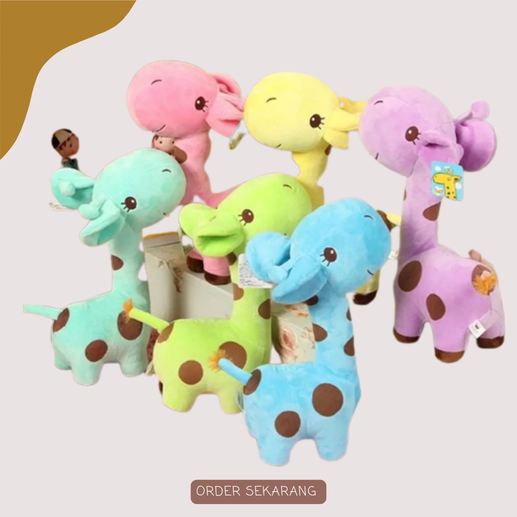 Jual Boneka Plush Model Jerapah Ukuran 30cm untuk Hadiah Ulang Tahun ...