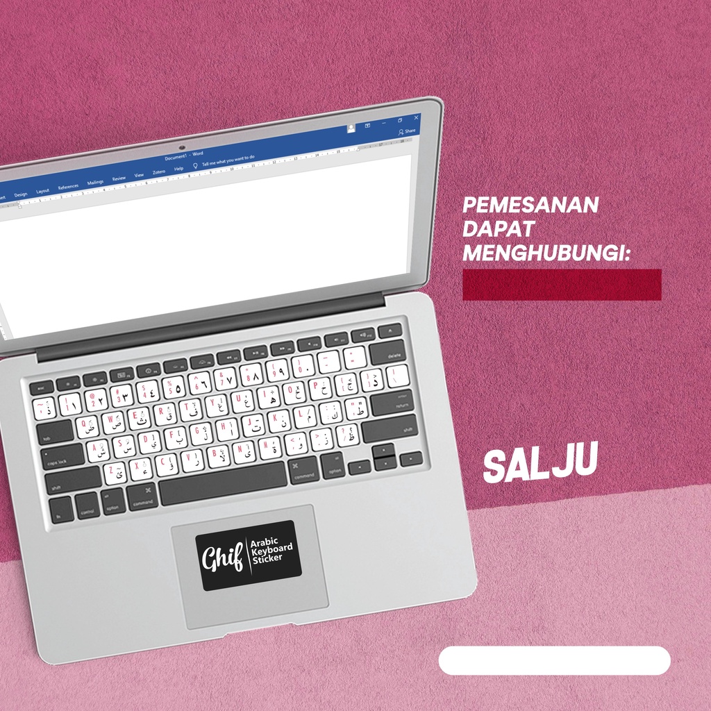 Jual Stiker Keyboard Arab untuk Mengetik Bahasa Arab di Laptop pc ...