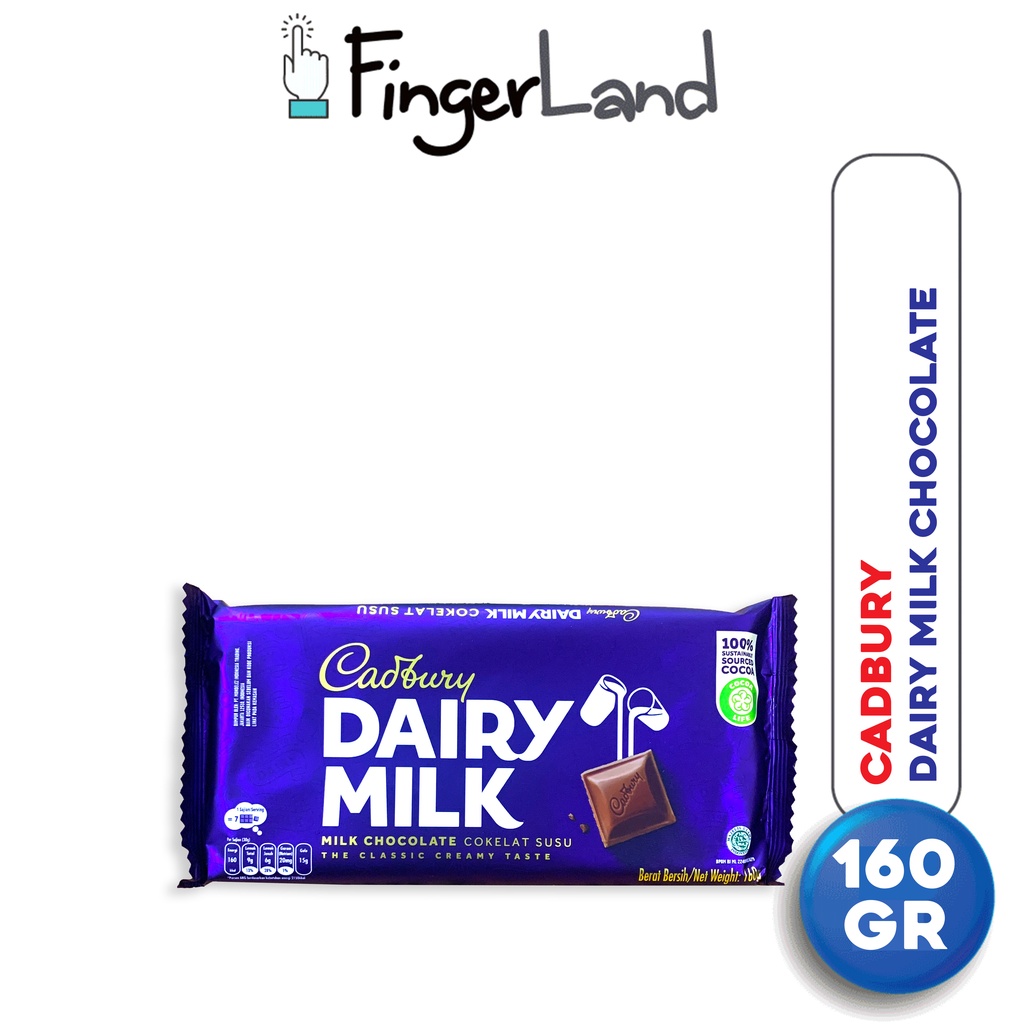 Jual CADBURY Dairy Milk Chocolate 160 Gr Cokelat Susu | Shopee Indonesia
