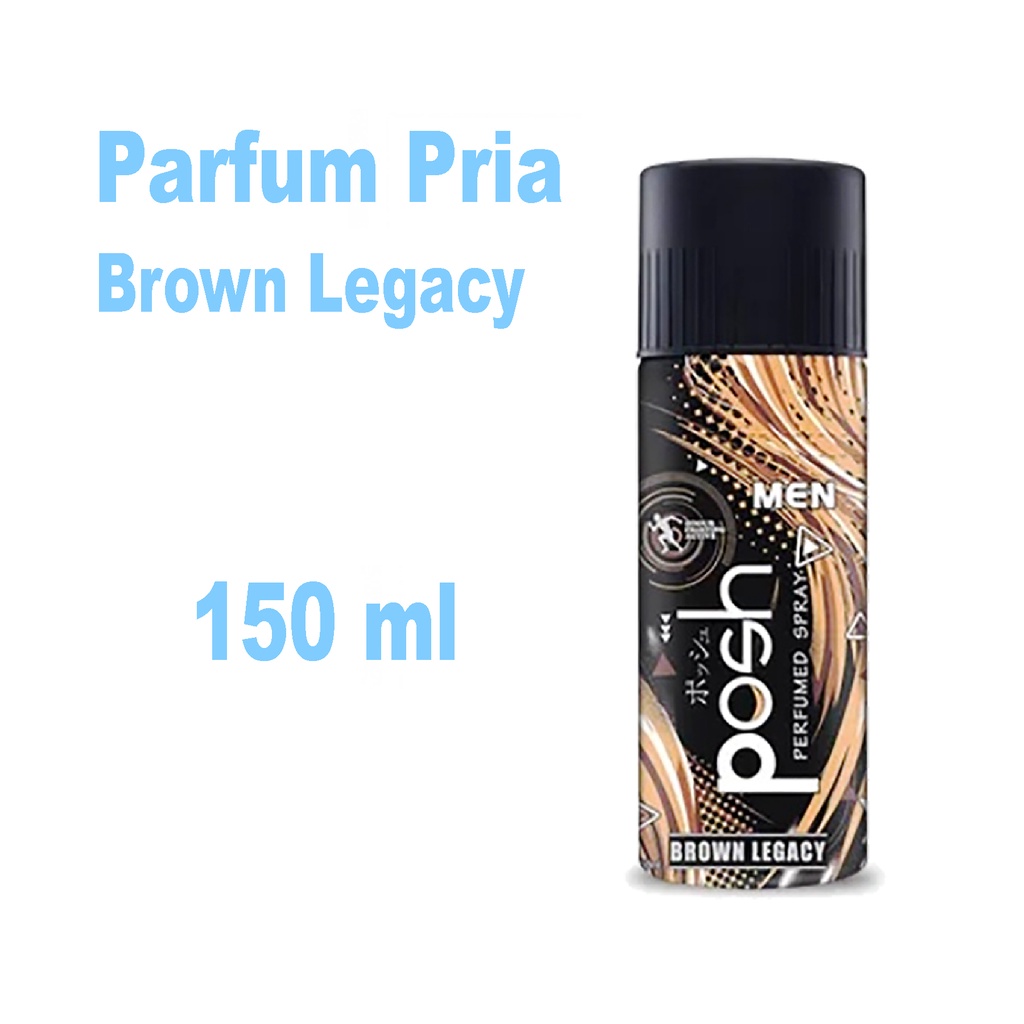 Jual Posh Men Body Spray Black Gold / Cool Blue / Red Extreme / Green ...