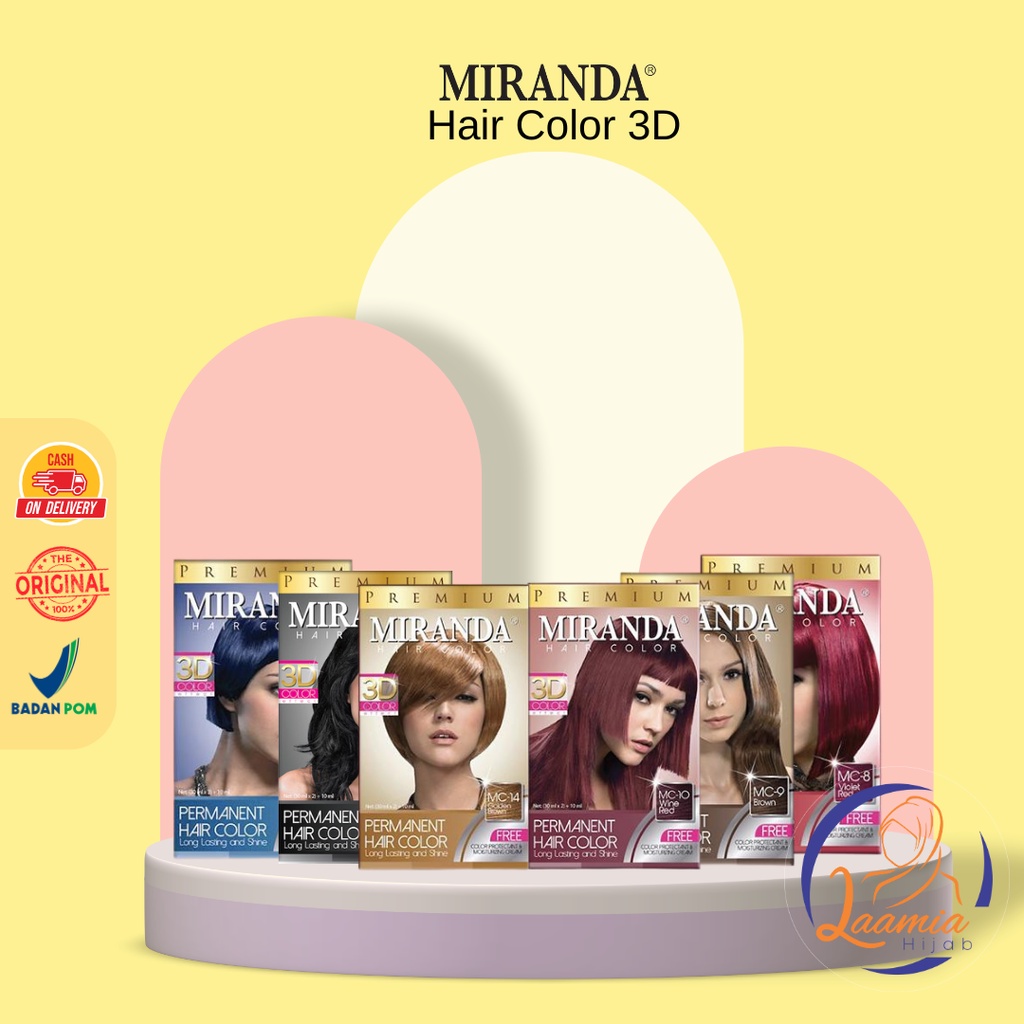 Jual Miranda Hair Color 3D - Cat Rambut Miranda Semir Rambut 30Ml ...