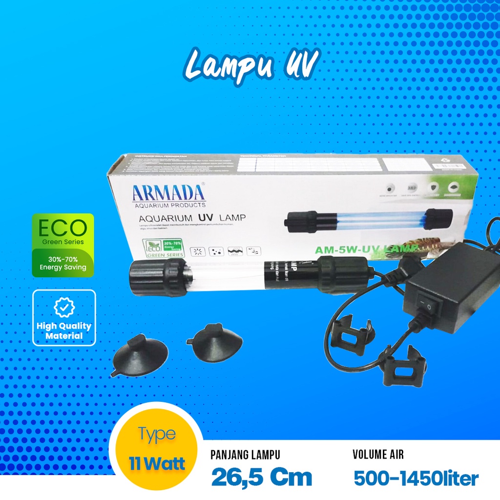 Jual Lampu UV Ultraviolet Aquarium 5 7 9 11 13 15 20 Watt | Shopee Indonesia