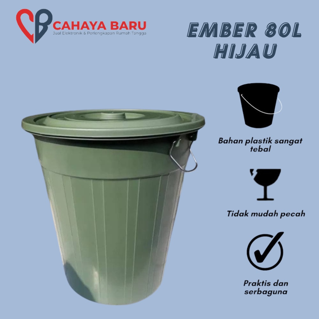 Jual EMBER 80L HIJAU (GO-SEND) | Shopee Indonesia