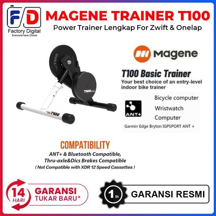 Jual Magene T100 Power Trainer Lengkap For Zwift & Onelap Not Magene ...