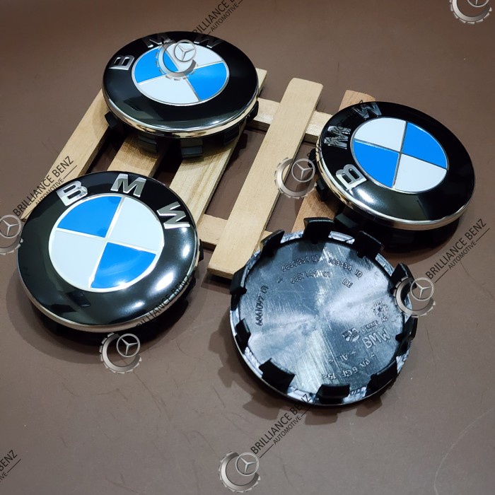 Jual BMW WHEEL CENTER CAP ATAU DOP RODA VELG BIRU PUTIH 56MM 10 PIN ...
