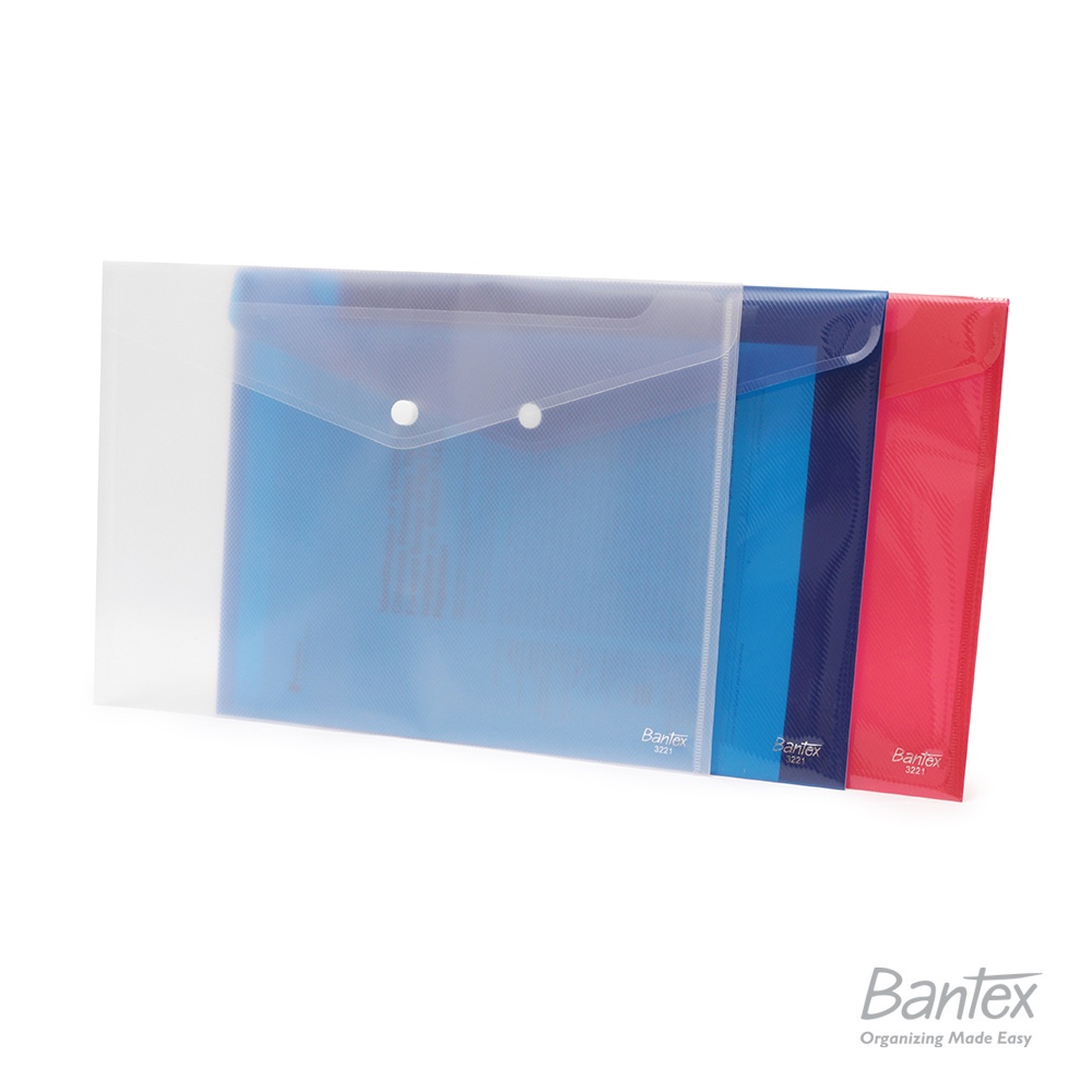 Jual Bantex Map Kancing Plastik Transparan Folio F4 Trendy Bag | Shopee ...