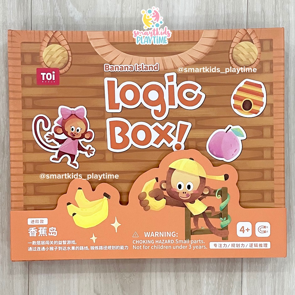 Jual Toi Magnetic Logic Box Kids Brainteaser LEVEL UP Banana Island (4 ...
