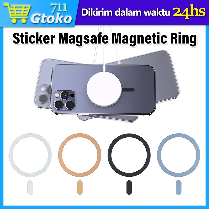 Jual Sticker Magsafe Wireless Magnetic Ring Plate Adapter Charging ...