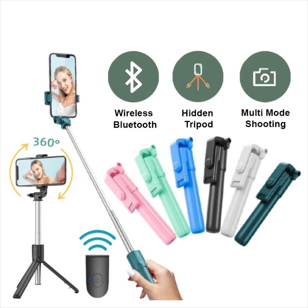 Jual Tongsis Tripod R1 Bluetooth Remote Shutter 3in1 Stick Selfie