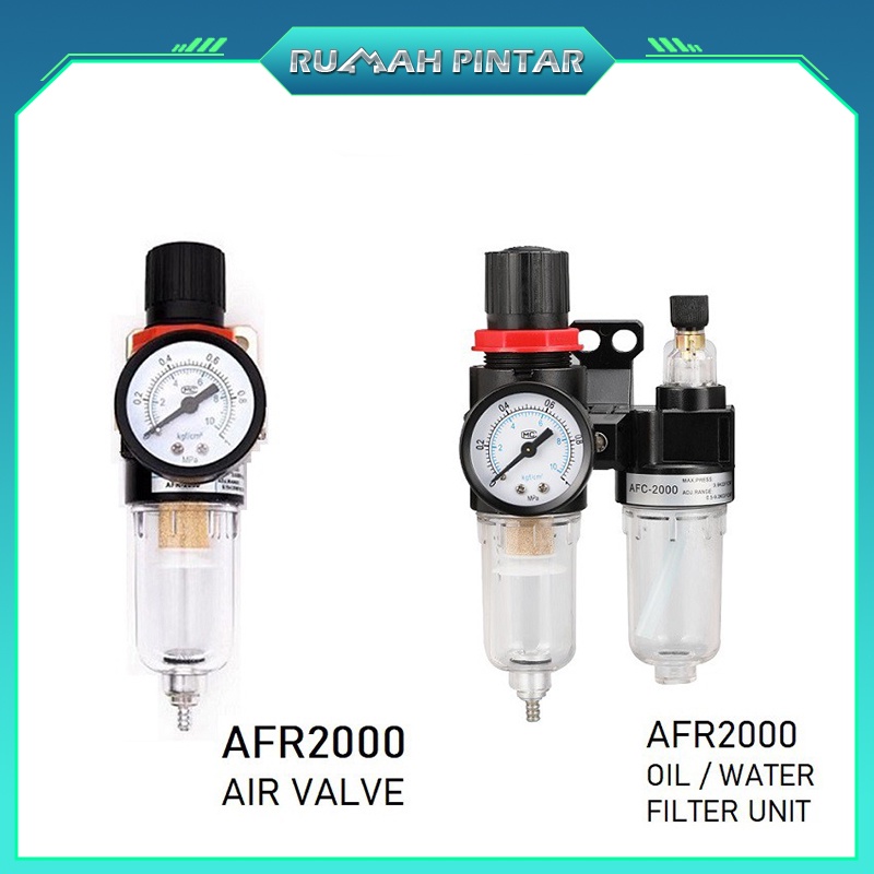 Jual AFC2000 Air Filter Regulator atau Saringan Kompresor AFR2000 1/4 saringan pemisah air ...