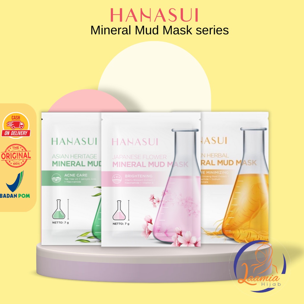Jual Hanasui Mineral Mud Mask Series -Japanese Flower L Asian Heritage ...