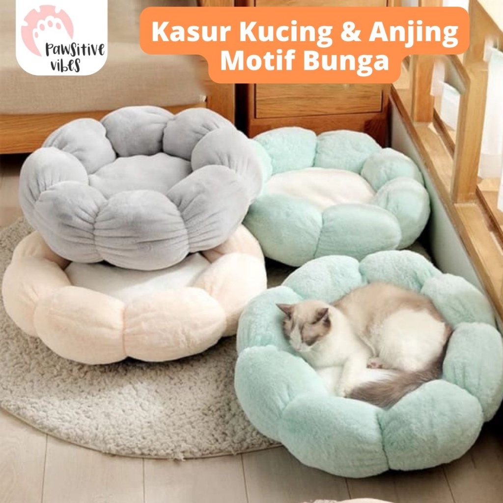 Jual Kasur Kucing Bunga - Kasur Anjing Bunga - Tempat Tidur Kucing ...