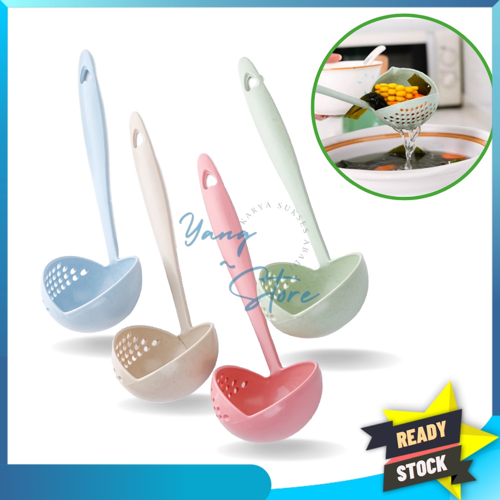 Jual YGS B201 - [2 IN 1] Sendok Sup Saring Kuah 2 in 1 / Centong Sup 2 ...