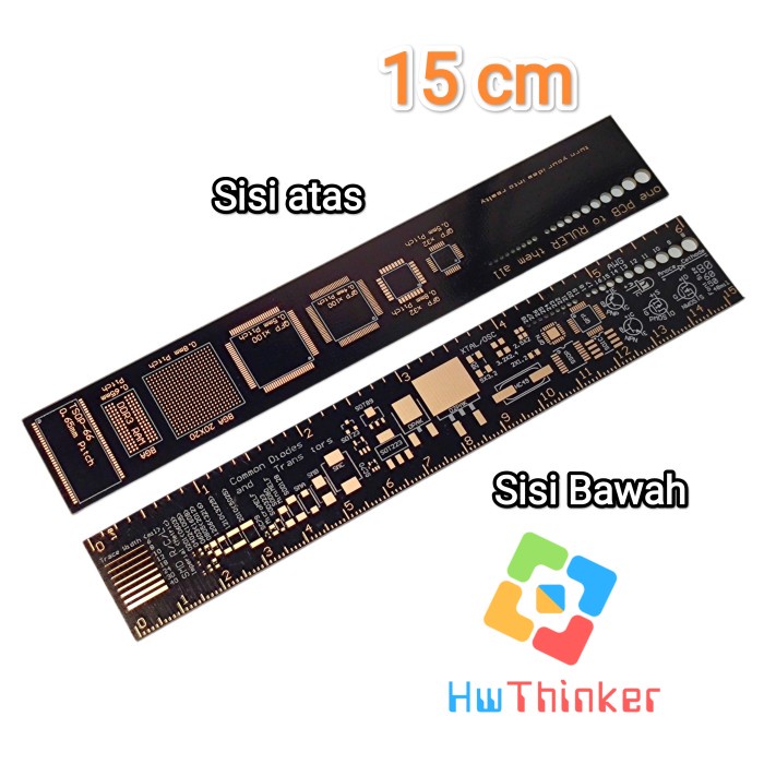Jual Penggaris PCB 15 cm Referensi Desain Layout Komponen Elektronika ...