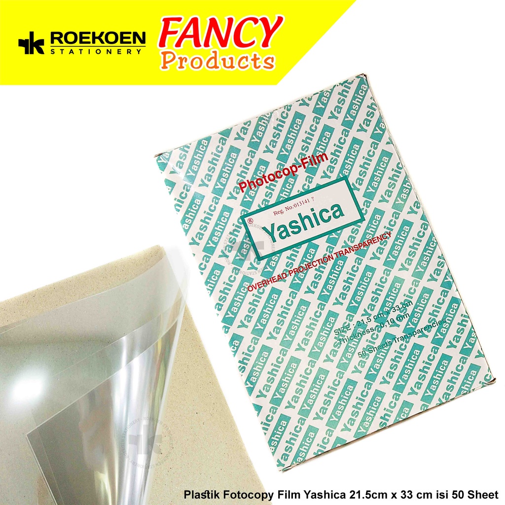 Jual Yashica Fotocopy Film Plastik OHP 21.5cm x 33 cm (50 Sheets ...