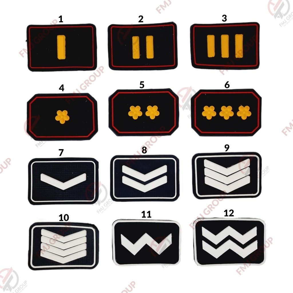 Jual Patch Tanda Pangkat PDL PDH Melati Kompol AKBP angkatan / Bet ...