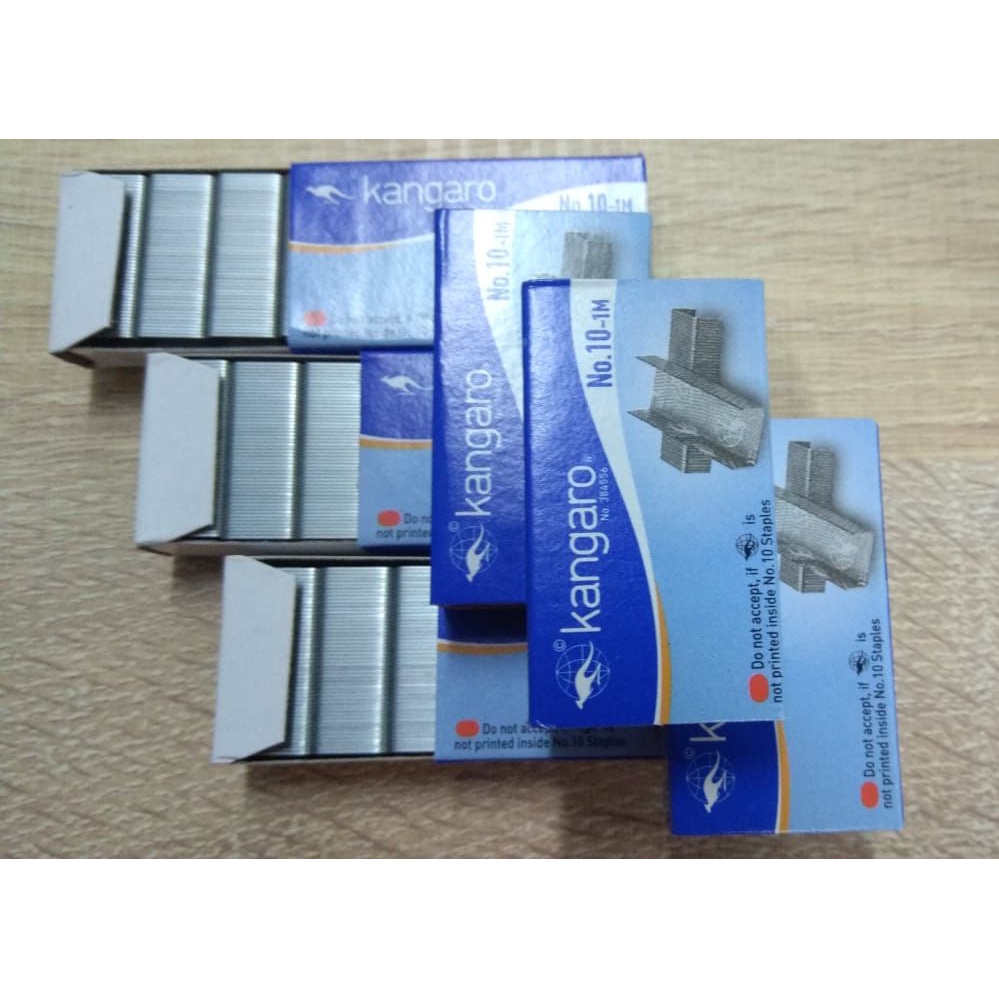 Jual Kangaro Isi Refill Stapler Staples Hekter Kecil No 10 | Shopee ...