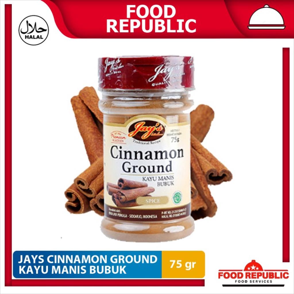 Jual Jays Cinnamon Ground Powder 75 gr Kayu Manis Bubuk Asli Halal ...