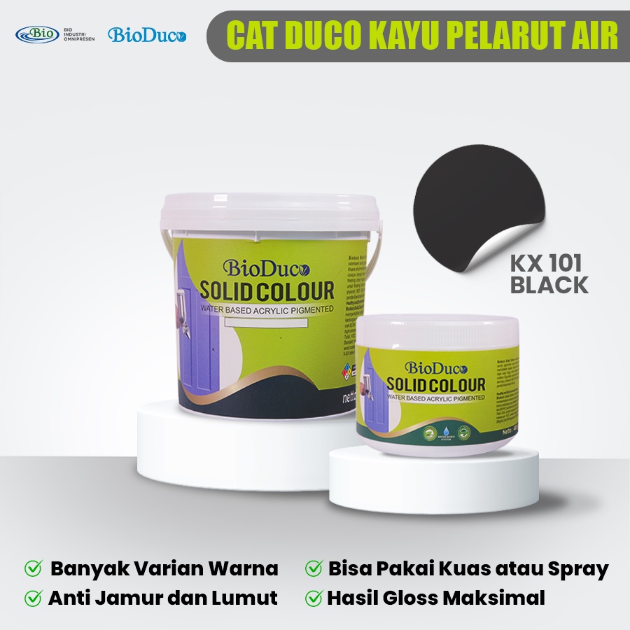 Jual Cat Duco Warna Hitam Bioduco Solid Colour 400g Water Based ...