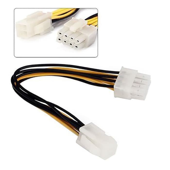 Jual Kabel Power ATX PSU 4 pin ke 8 pin 12V EPS Port Mainboard CPU ...