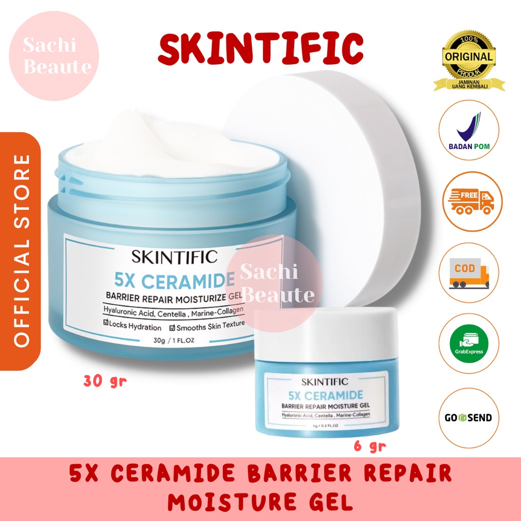 Jual SKINTIFIC Moisturizer 5X Ceramide Barrier Repair Moisturize Gel ...