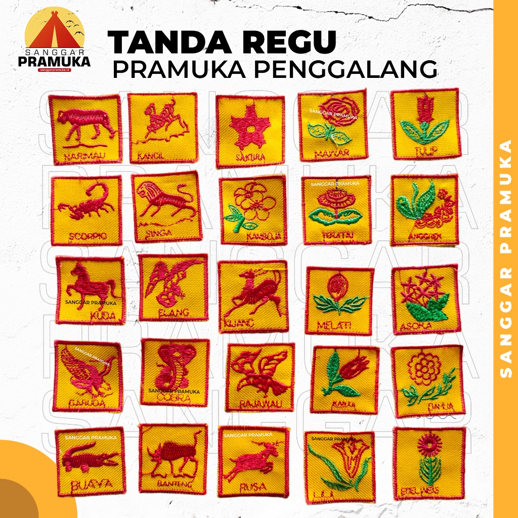 Jual Tanda Regu / Tanda Regu Pramuka / Tanda Regu Pramuka Penggalang ...