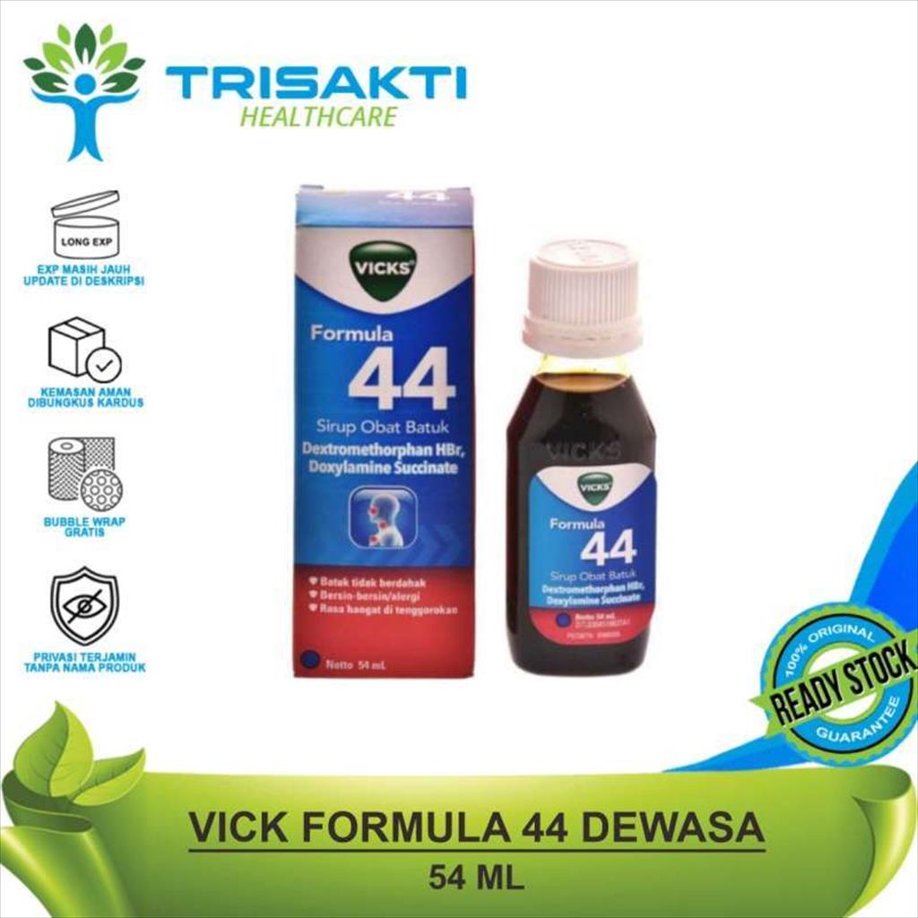 Jual Vicks Formula 44 Dewasa 54 ml Untuk Meredakan Batuk | Shopee Indonesia