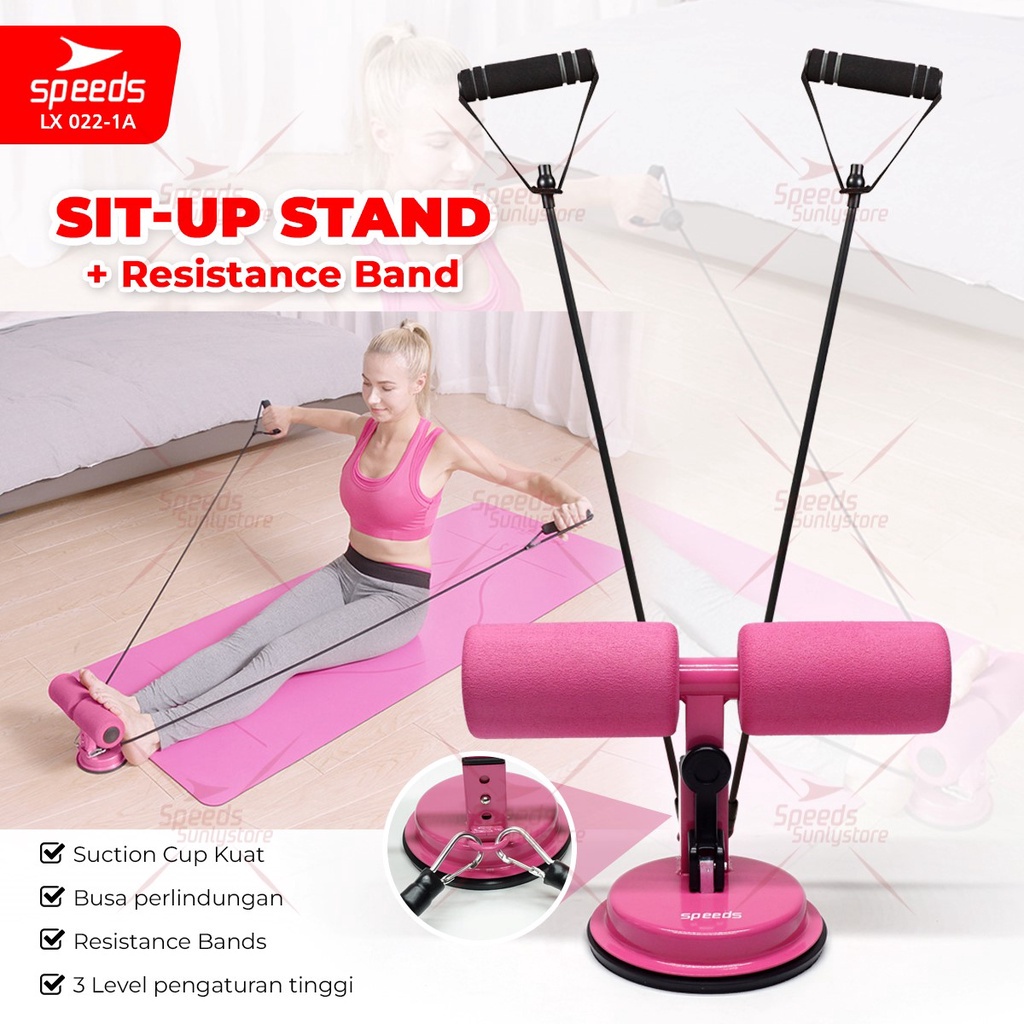 Jual SPEEDS Sit Up Stand + Tali Resitance Bands Alat Sit Up Tali ...