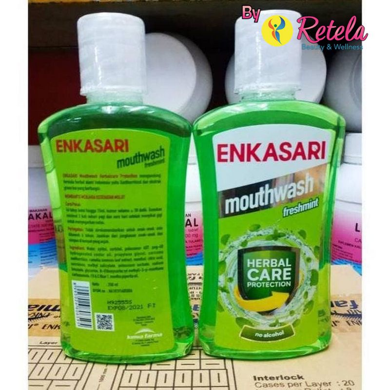 Jual ENKASARI MOUTHWASH FRESHMINT 250ML | Shopee Indonesia