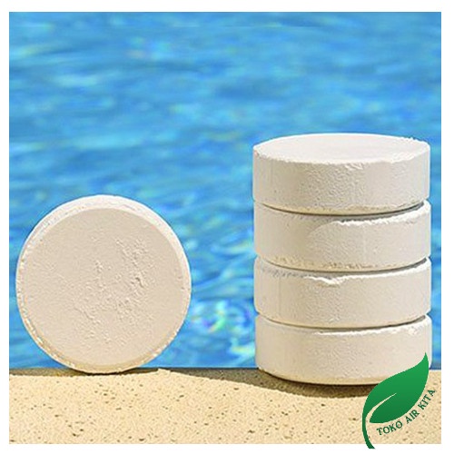 Jual Kaporit Tablet Besar 90% 1KG TCCA Chlorine Klorin | Shopee Indonesia